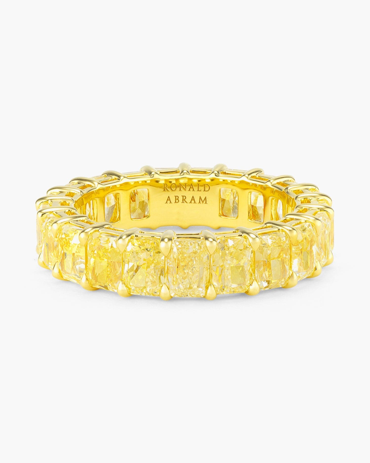 Radiant Cut Fancy Yellow Diamond Eternity Ring (0.25 carat) – Ronald ...